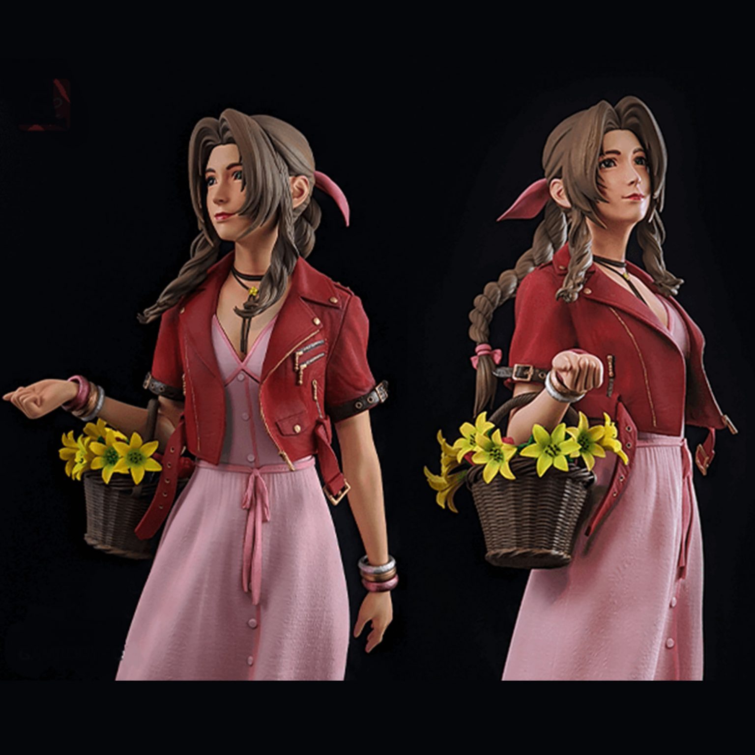 Sexy Final Fantasy 7 Aerith with basket STL 3D Model Print – Stl3d world
